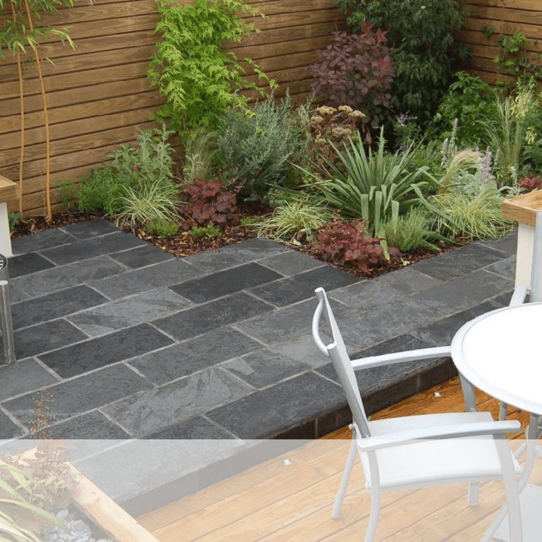 Brazilian Black Slate Paving Slabs | Bluesky Stone