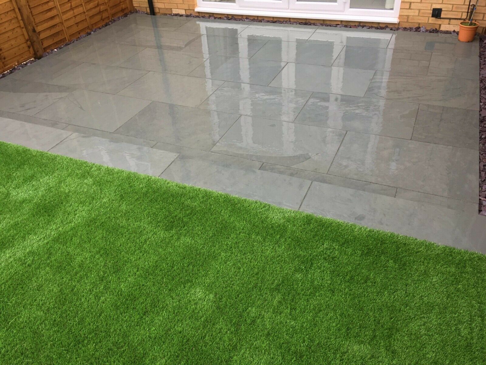Grey Slate Paving Slabs 600 x 600