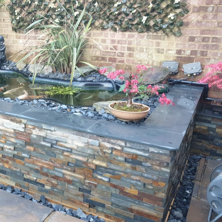 Black Slate Paving Slabs 800 x 250 | Bluesky Stone