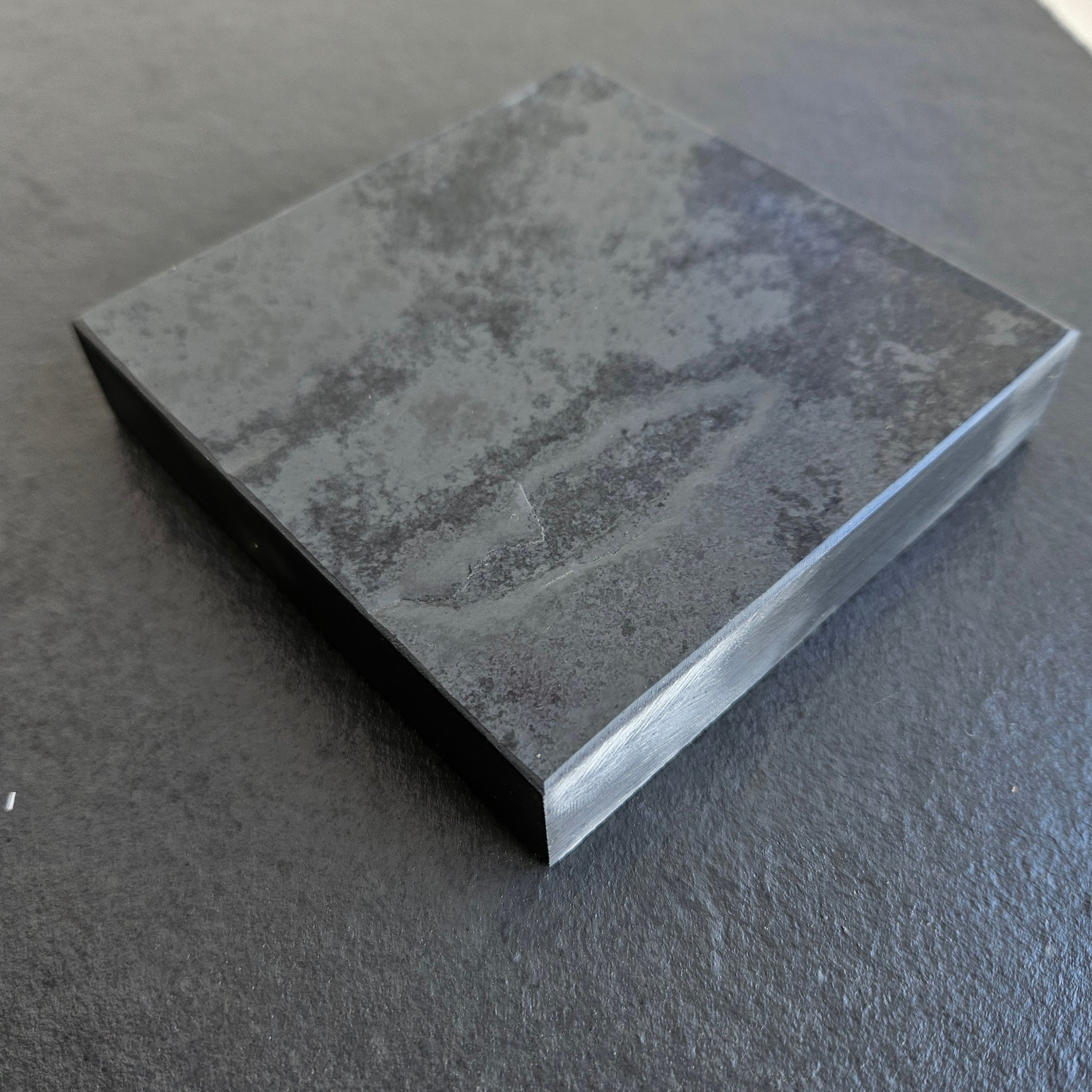 Black Slate BRUSHED Sample 100 x 100 x 20mm