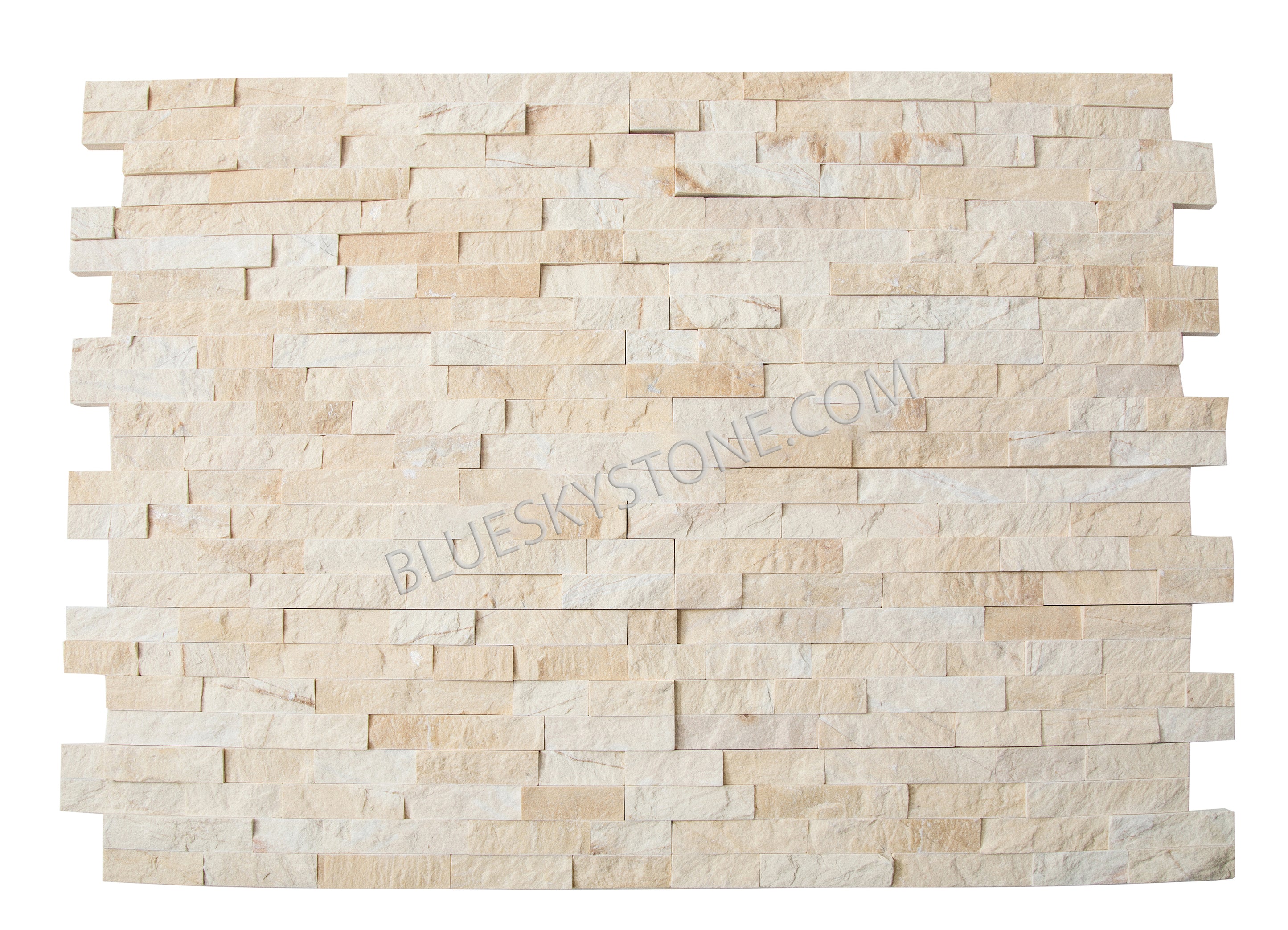 Split Face Tiles 3D Stacked Stone OYSTER MIX | Bluesky Stone